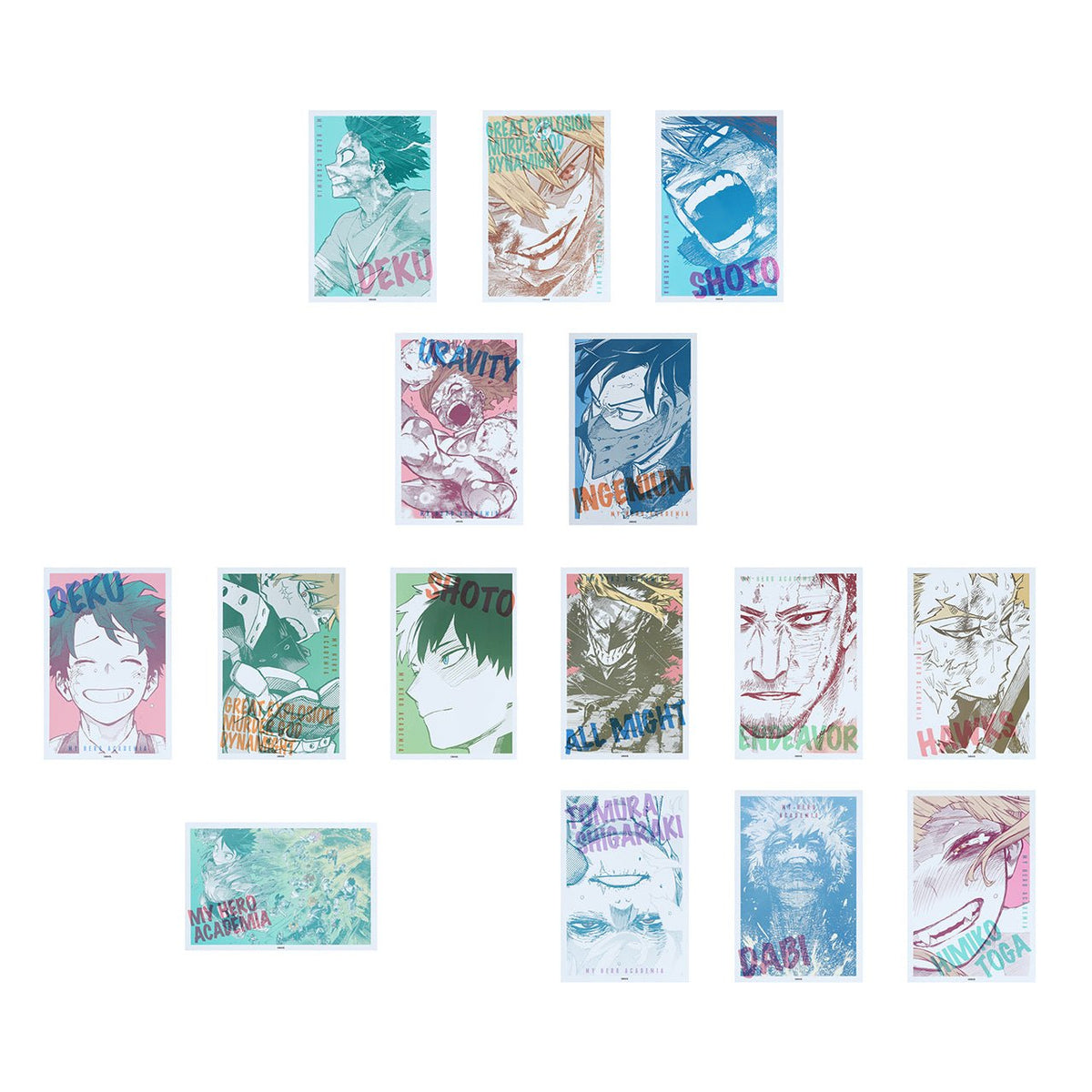 MHA ART EXHIBITION - One scene mini cards - Shueisha (Pre-order ...