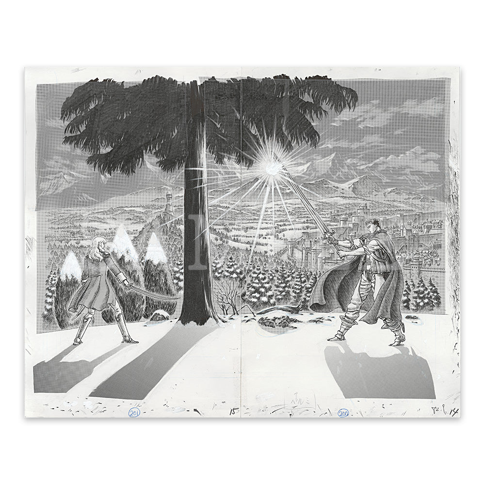 Manuscript Sheet (C) - Guts vs Griffith - Berserk Exhibition– JapanResell